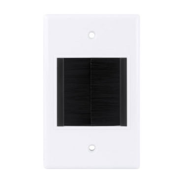 Construct Pro Brush Wall Plate Cable Management Pass-Through Device ...
