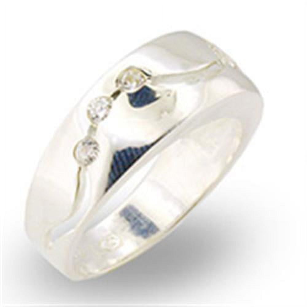 Click here for Zawadee High-Polished 925 Sterling Silver Ring Wit... prices