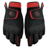 TaylorMade Rain Control Golf Gloves (Black/Red), Small - Walmart.com