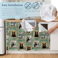Bears in Frames Cabinet Curtains for Kitchen 11"W x 13"L, Rustic Cabin ...