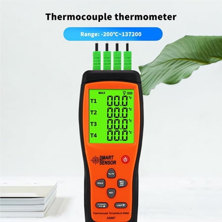 Four-channel Thermometer K-type Thermocouple Thermometer exquisite ...