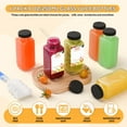 shiyou-6 Pack 8 oz 250ml Glass Juice Bottles with Lids, Reusable Glass ...
