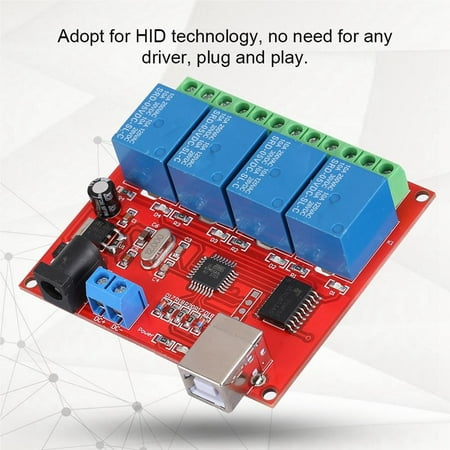 4-Channel 5V Computer USB Switch Controller PC Switch Module Relay ...