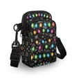 HELLHERO Christmas Lights Polyester Shoulder Bag 2 Zippers Outdoor ...