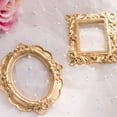 Oval Gold Mini Frame Ornament Ins Gold Retro Mini Photo Frame Indoor ...