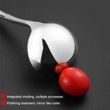 Hvanam Kitchen Soup Ladle 304 Stainless Steel Punch Metal Luminous ...