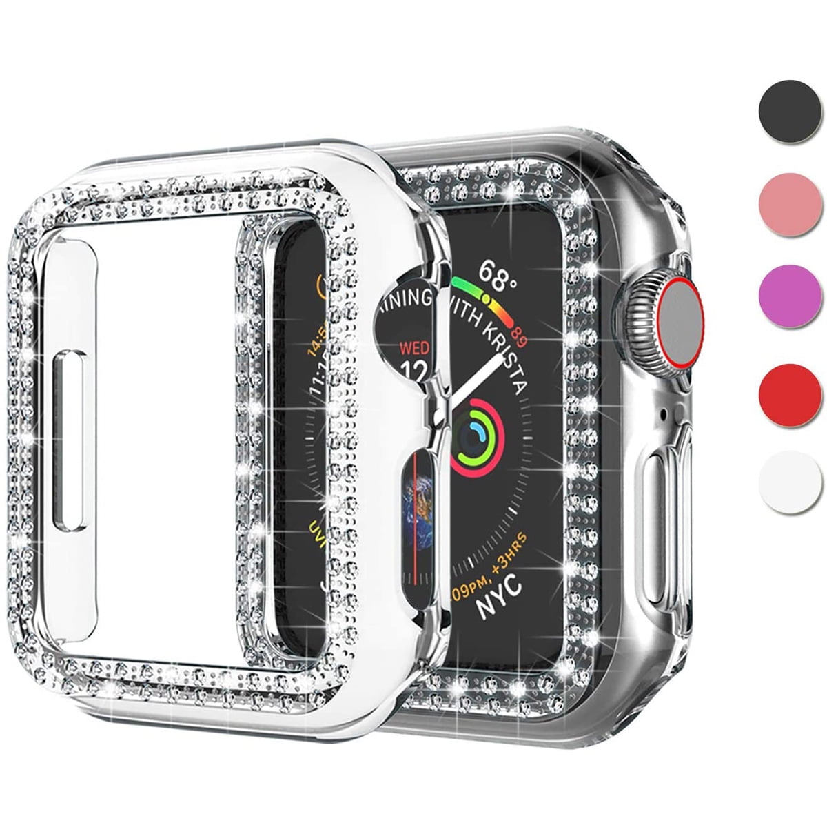 Takfox Compatible for Apple Watch Case 42mm, Bling Cover Double ...