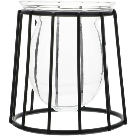 Metal Frame Vase Glass Vase Glass Planters Terrarium Vase Plant Vase ...