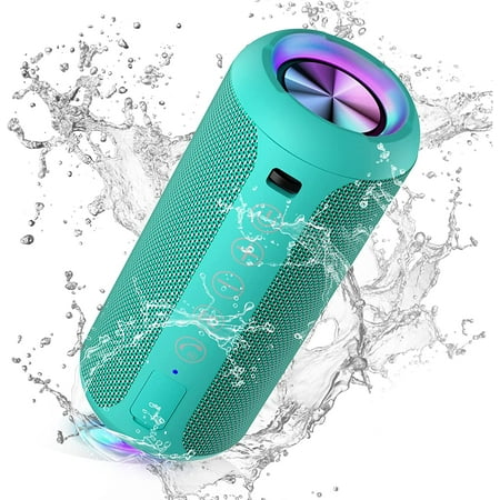 Portable Bluetooth Speaker, IPX7 Waterproof Wireless Speaker with 24W ...