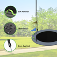 DVH Large Saucer Tree Swing Set for Kids Adult, 900lb Weight Capacity ...