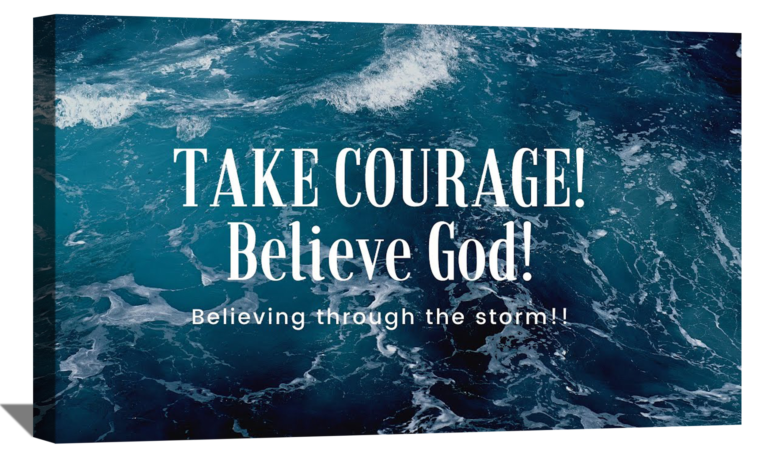 Beliee God Inspirational Christian Artwok Bible Verse Quotes Canvas Art ...