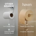 Haven Bamboo Toilet Paper (Pack of 24) Bulk Rolls - Organic Tissue - 3 ...