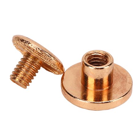 Book Binding Screw, Brass Uniform Coating Chicago Screws Set Hard Thick ...