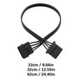 4 Pin PC Fan Hub 1 to 1 Way Internal Fan Power Supply Extension Cable ...