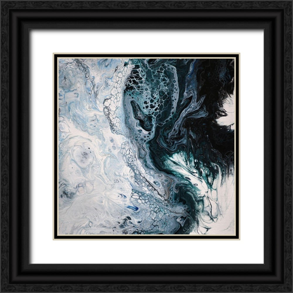 Russo, Emma 15x15 Black Ornate Wood Framed with Double Matting Museum ...