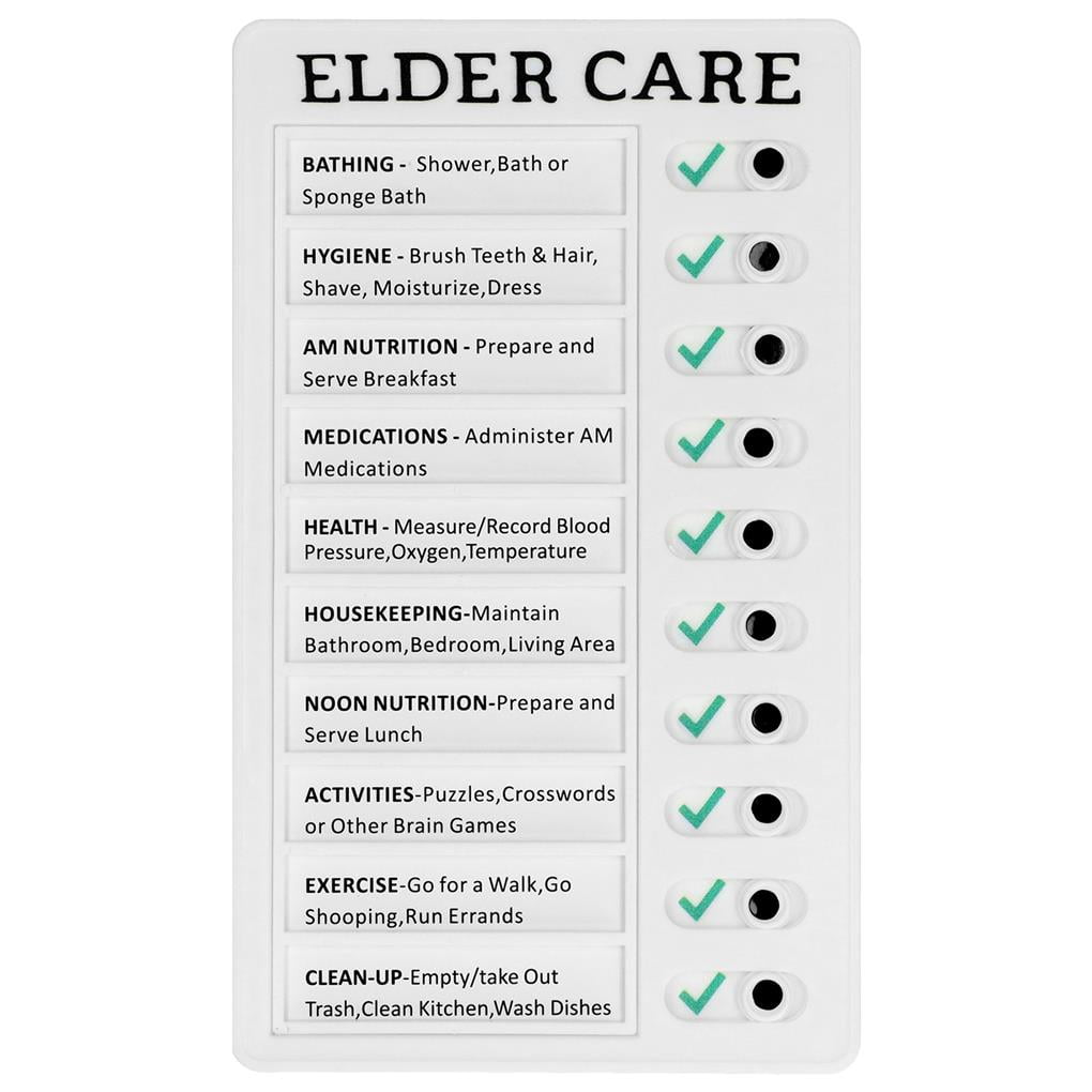 Linyer Portable Memo Rv Checklist Elder Care Checklist Removable Reusable My Chores Reusable