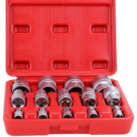 Master Torx Bit Socket and External Torx Socket Set, 14-Piece Set ...