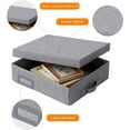 Linen Scrapbook Storage Box Photo Storage Boxes (1pack) 14.6 '' x 13 ...