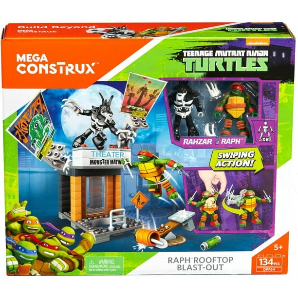 Mega Construx Teenage Mutant Ninja Turtles Raph Rooftop Blast-Out ...