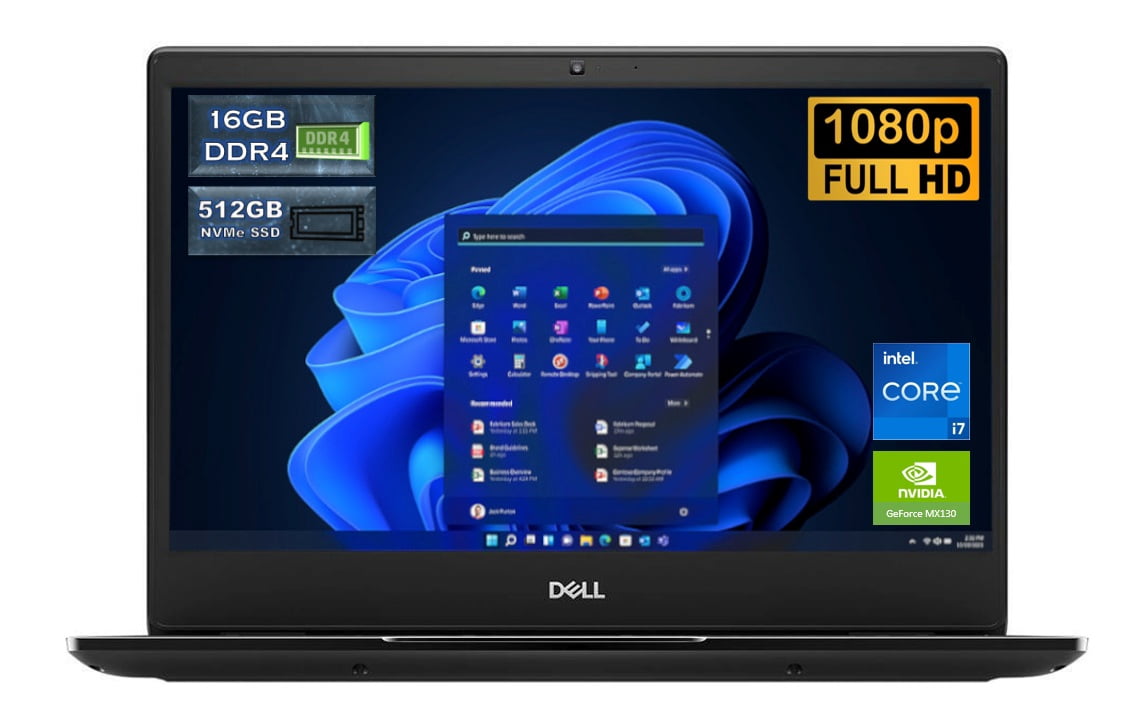 Restored DELL Latitude 3400 14" FHD Laptop PC, Intel Core i7-8565U 1 ...