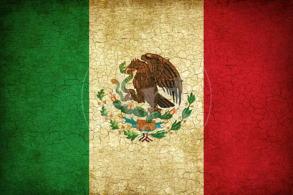 Grunge Flag Of Mexico, Animals Scenic World Culture Unframed Art Print ...