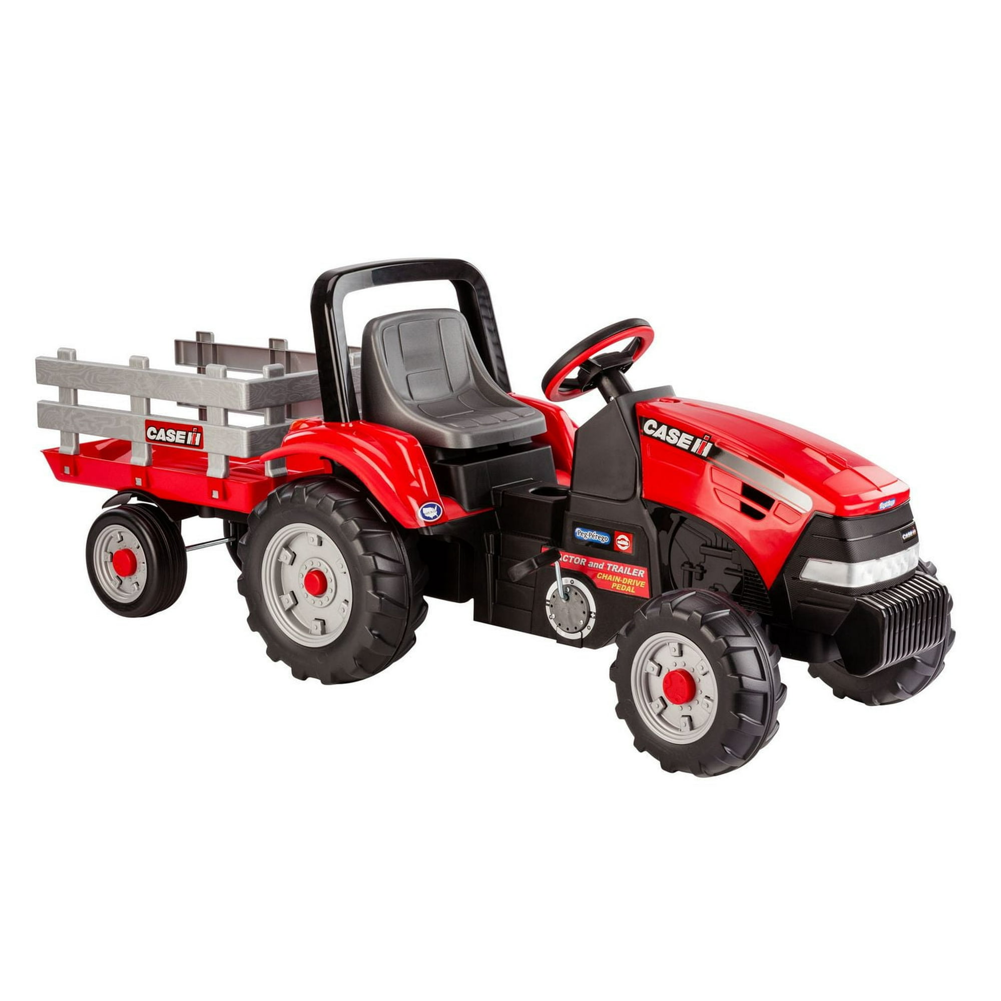 Click here for Peg Perego Case Ih Tractor And Trailer With Chain-... prices