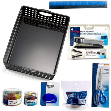 Officemate Home Office Supplies Kit, File with Stapler, Staples ...