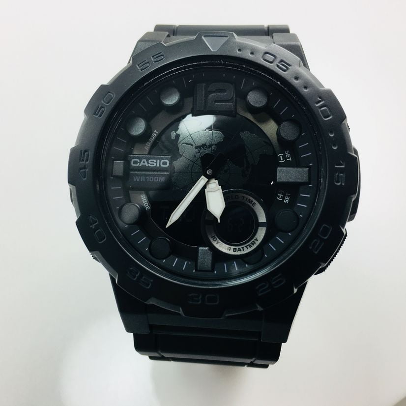 Casio Mens Black Ana Digi Watch - Walmart.com
