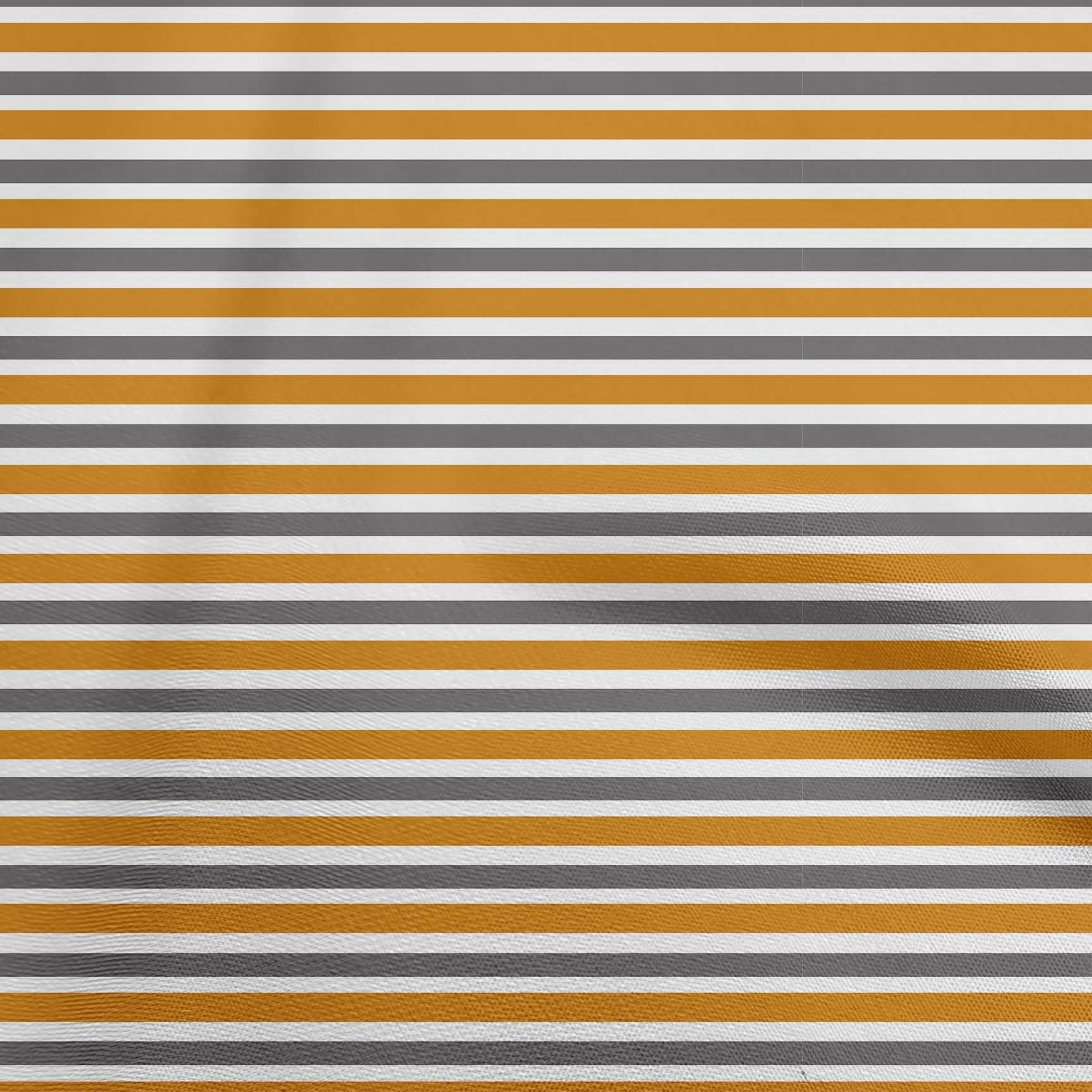 oneOone Cotton Silk Gamboge Yellow Fabric Stripes Dress Material Fabric ...