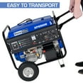 DuroMax XP8500E 8500-Watt 420cc Portable Gas Generator with Electric Start and Wheel Kit ...