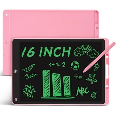 Jeexi LCD Writing Tablet Doodle Board - 10inch + Tracing Book, Colorful ...