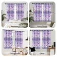 Butterfly and Lavender Purple Pattern Blackout Curtains,Triple Weaved ...