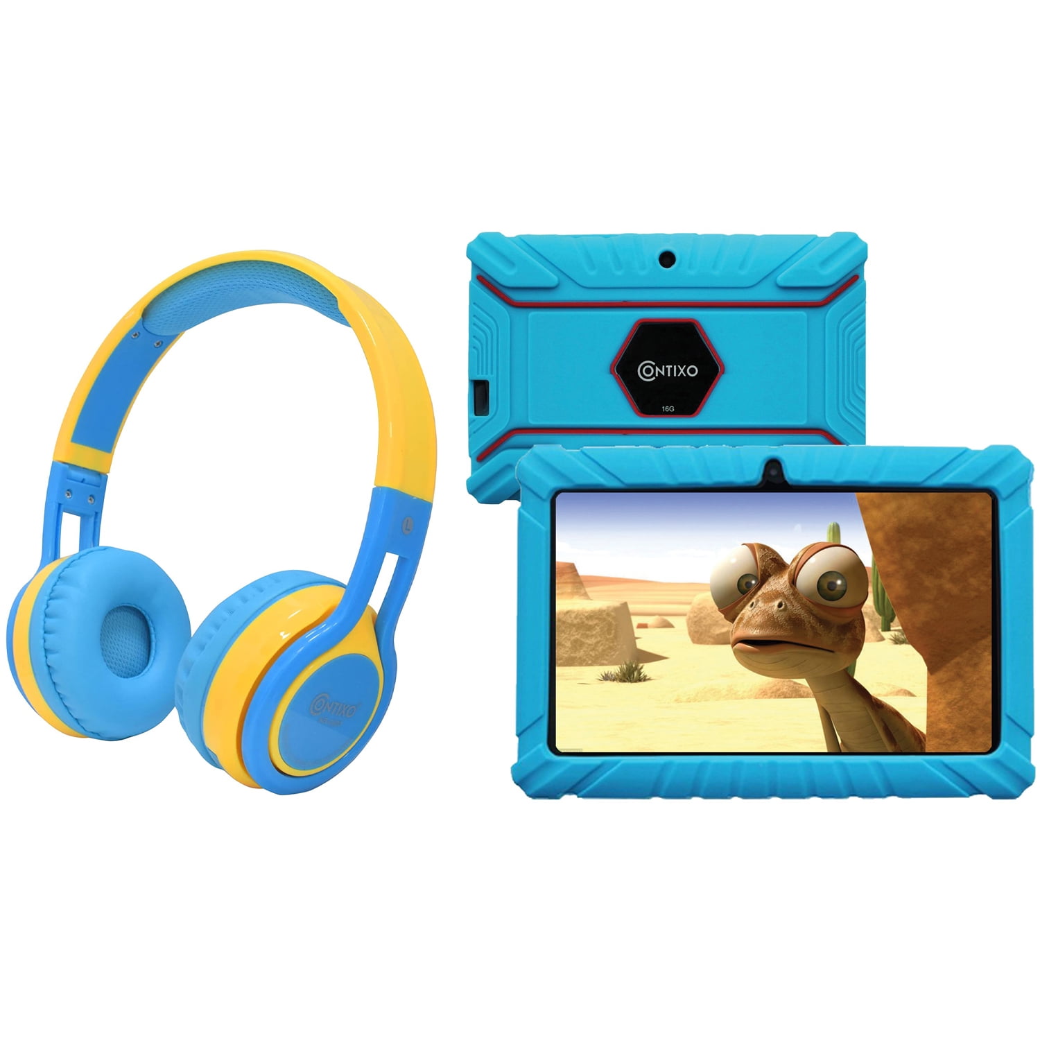 Contixo V8-2 Blue 7-Inch Kids Tablet with 16GB Storage & KB-2600 ...