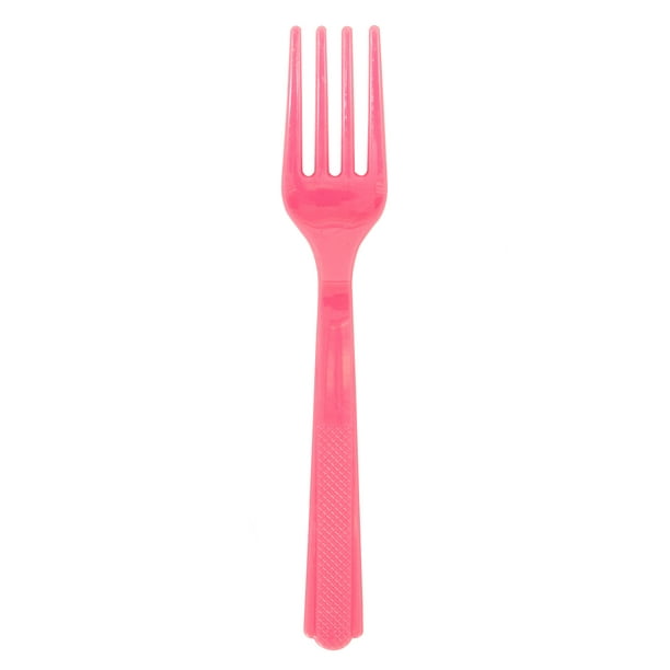 Plastic Forks, Hot Pink, 18ct - Walmart.com