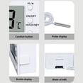 Digital Thermometers with Long Probe High Low Temperature Alarm -50 to ...