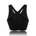 Dodoing Womens Front Zipper Closure Sports Bra High Impact Support