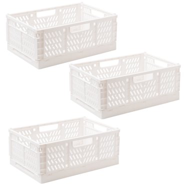 Natural wood small shallow square crate with metal corner design ...