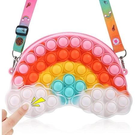 Pop Purse For Girls,pop Bubble Bag Fidget Toys,rainbow Pop Purse ...