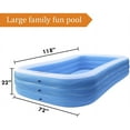 "Airso Family-Sized Inflatable Pool, 118""x72""x22"", for Adults & Kids ...