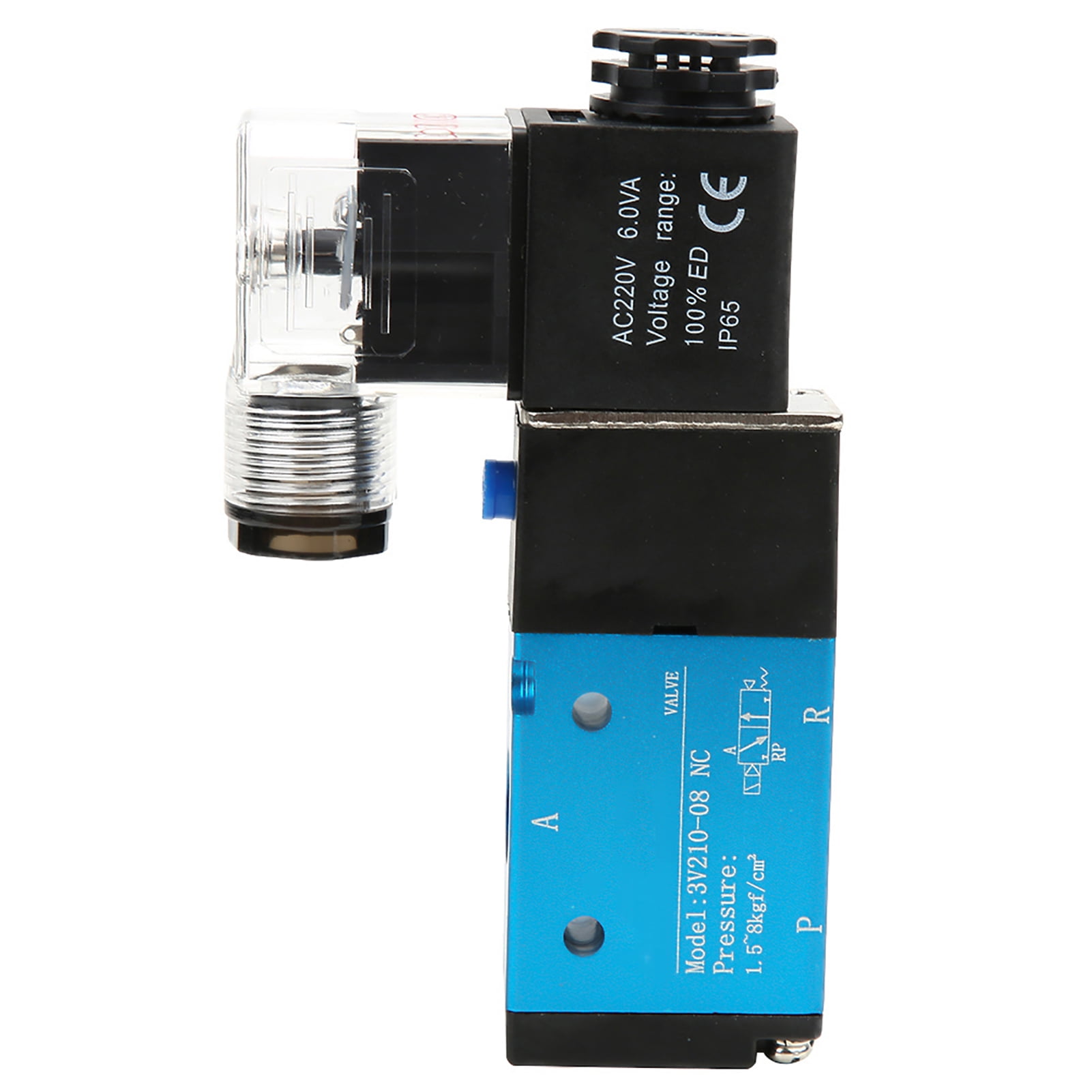 3V210-08 2 Position 5 Way Solenoid Valve PT1/4in 1.2MPa 170Psi Solenoid ...