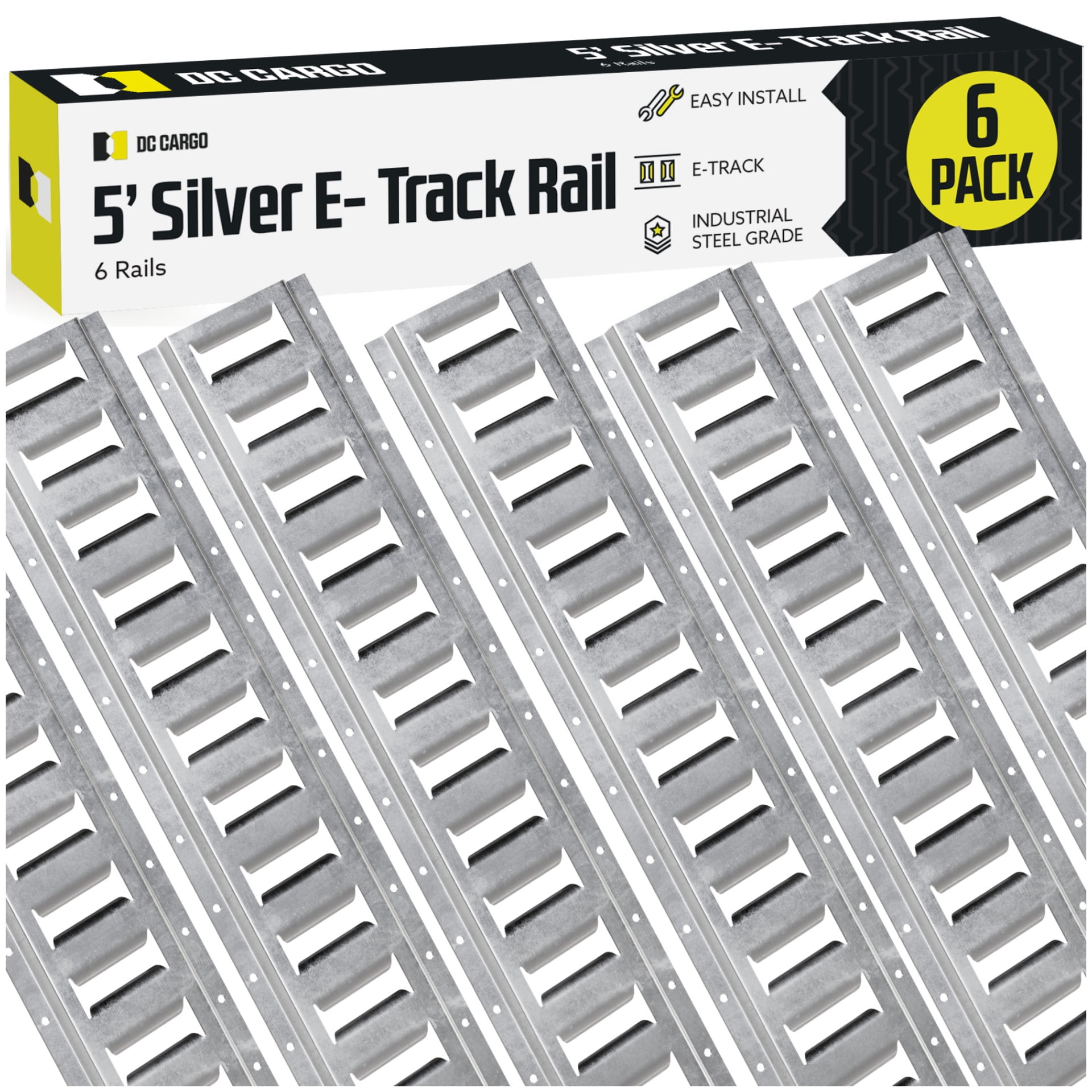 DC Cargo Etrack Rails 5' Horizontal Galvanized E Track Rail 6-pack ...