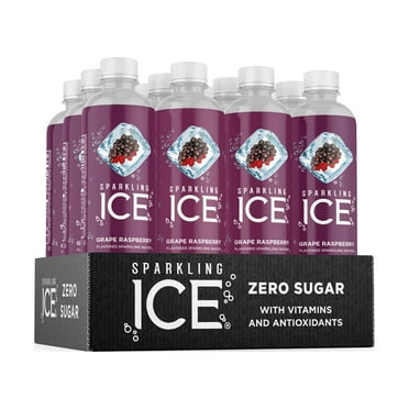 Sparkling Ice® Black Raspberry Flavored Sparkling Water, Zero Sugar, 17 Fl Oz, Pack of 12 ...