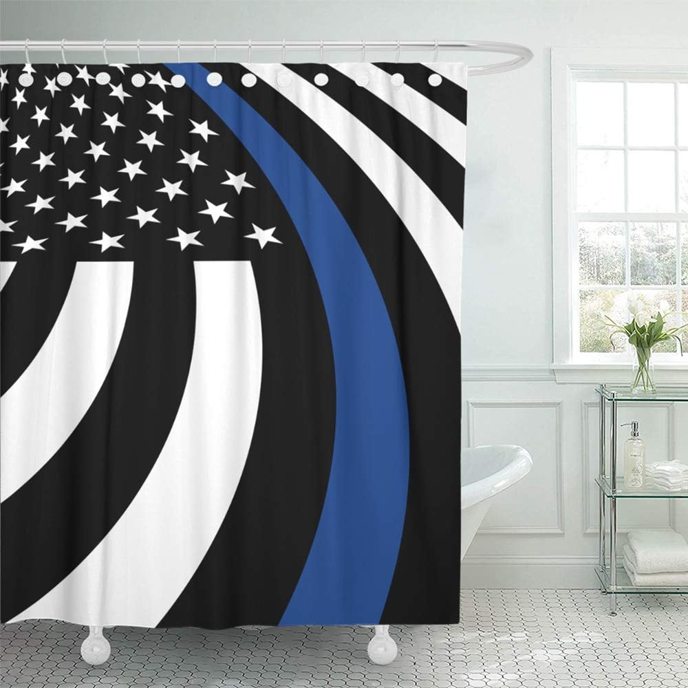 PKNMT Blue Abstract American Flag Symbolic of Support for Law ...