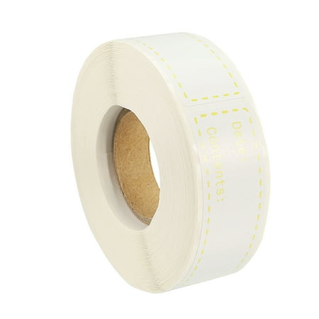 Uxcell 1x3 Inch Bottles Marker Adhesive Paper Sticker Food Storage ...