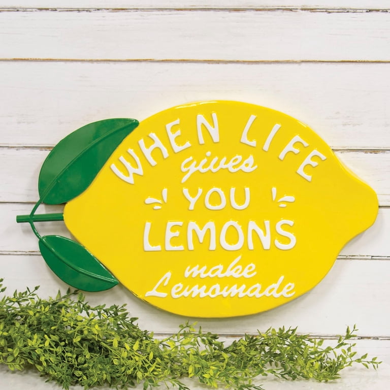 Lemon Girly Signs When Life Gives You Lemons Make Limoncello Kitchen
