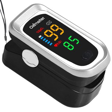 Thermometer & Oximeter, Portable Fingertip Pulse Oximeter with OLED ...