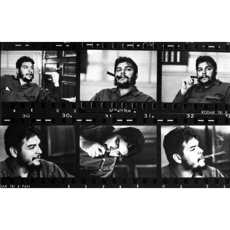Portraits of Che Guevara smoking a cigar Photo Print (24 x 30 ...