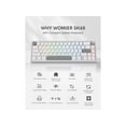 Womier SK65 65% washer mounted wireless aluminum keyboard with knobs ...