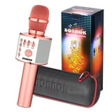 BONAOK Wireless Bluetooth Karaoke Microphone, 3-in-1 Portable Handheld ...