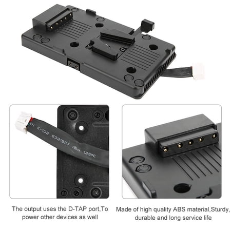 Camera V-Mount V-Lock Battery Plate, Camcorder D-TAP Power Supply ...